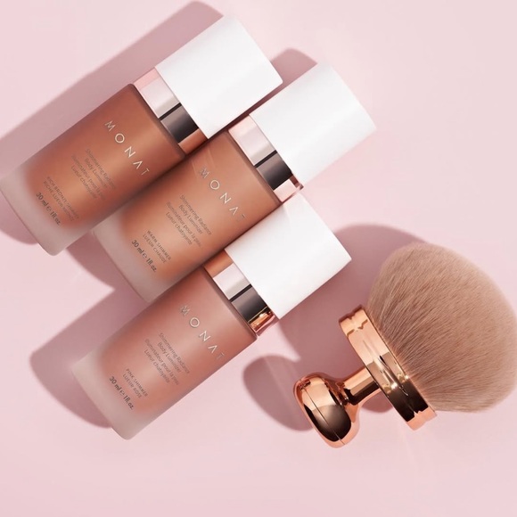 MONAT GLOBAL | Bath & Body | Monat Body Luminizers And Kabuki Brush Set ...